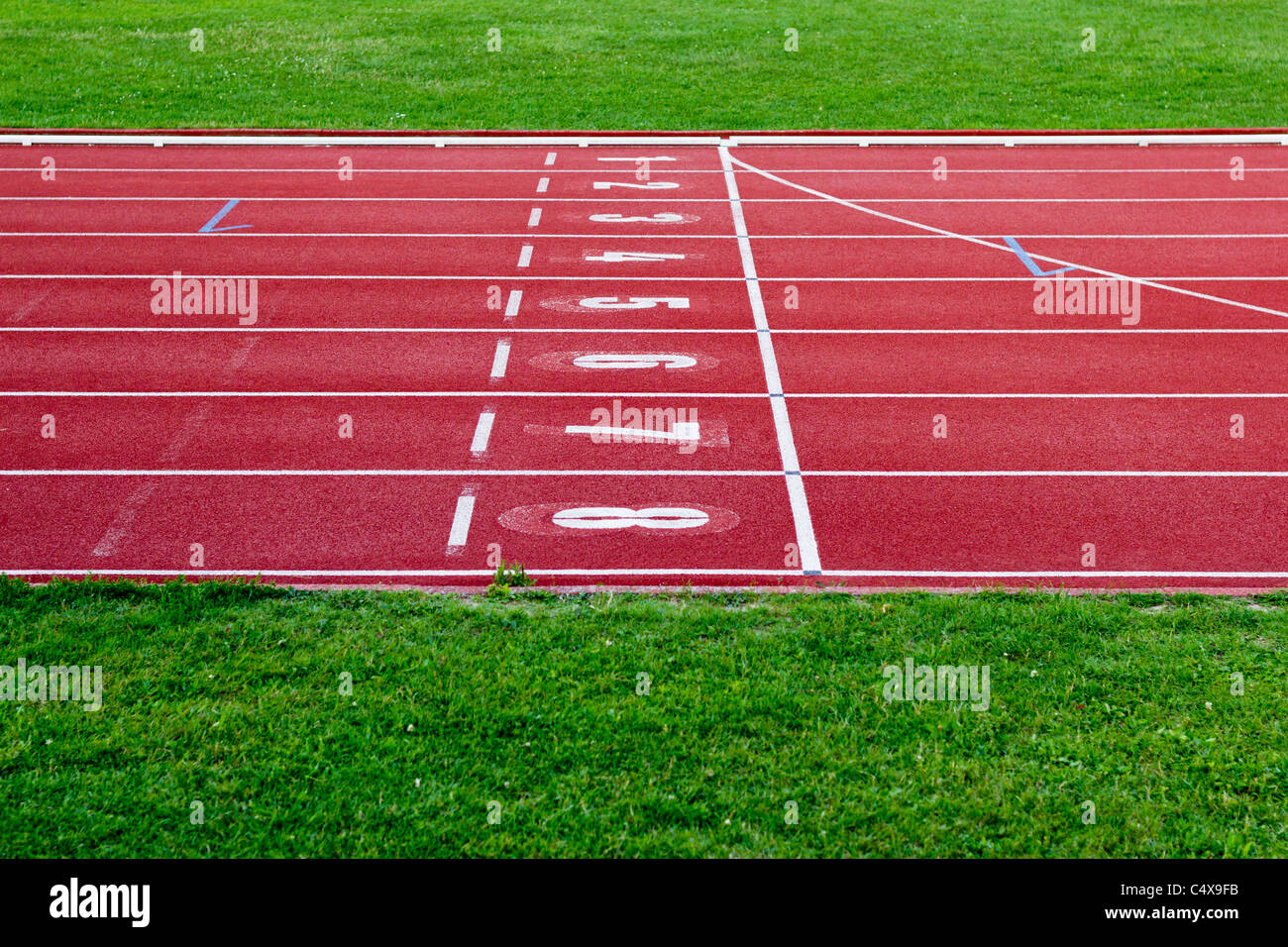 Race track start line Stock Photo - Alamy
