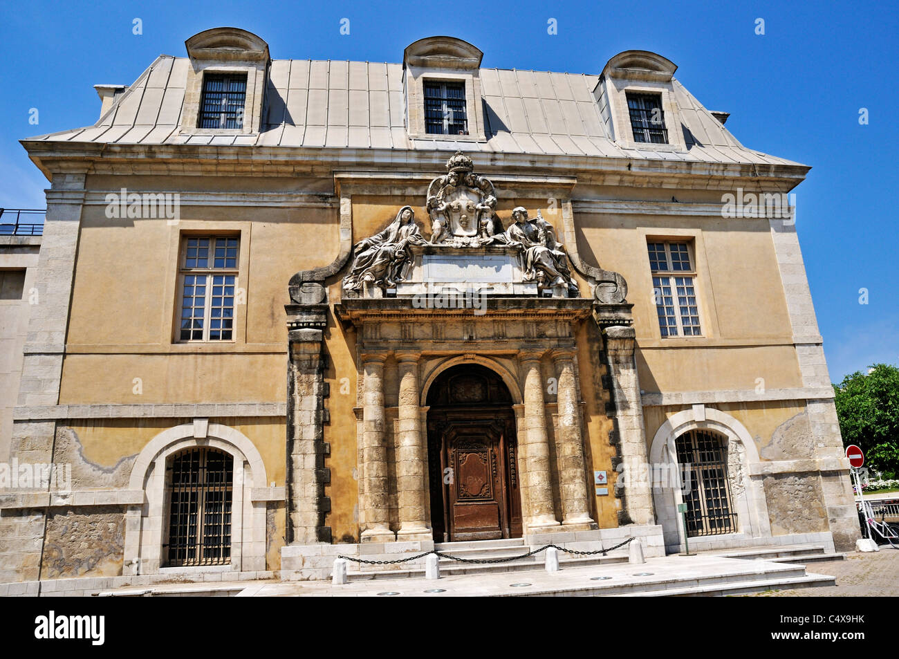 The impressive gate of the Corderie, built in 1686 by Vauban for rope ...