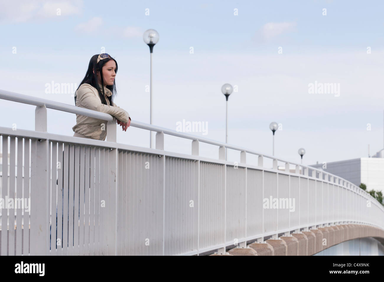 Lean on the railing hi-res stock photography and images - Alamy