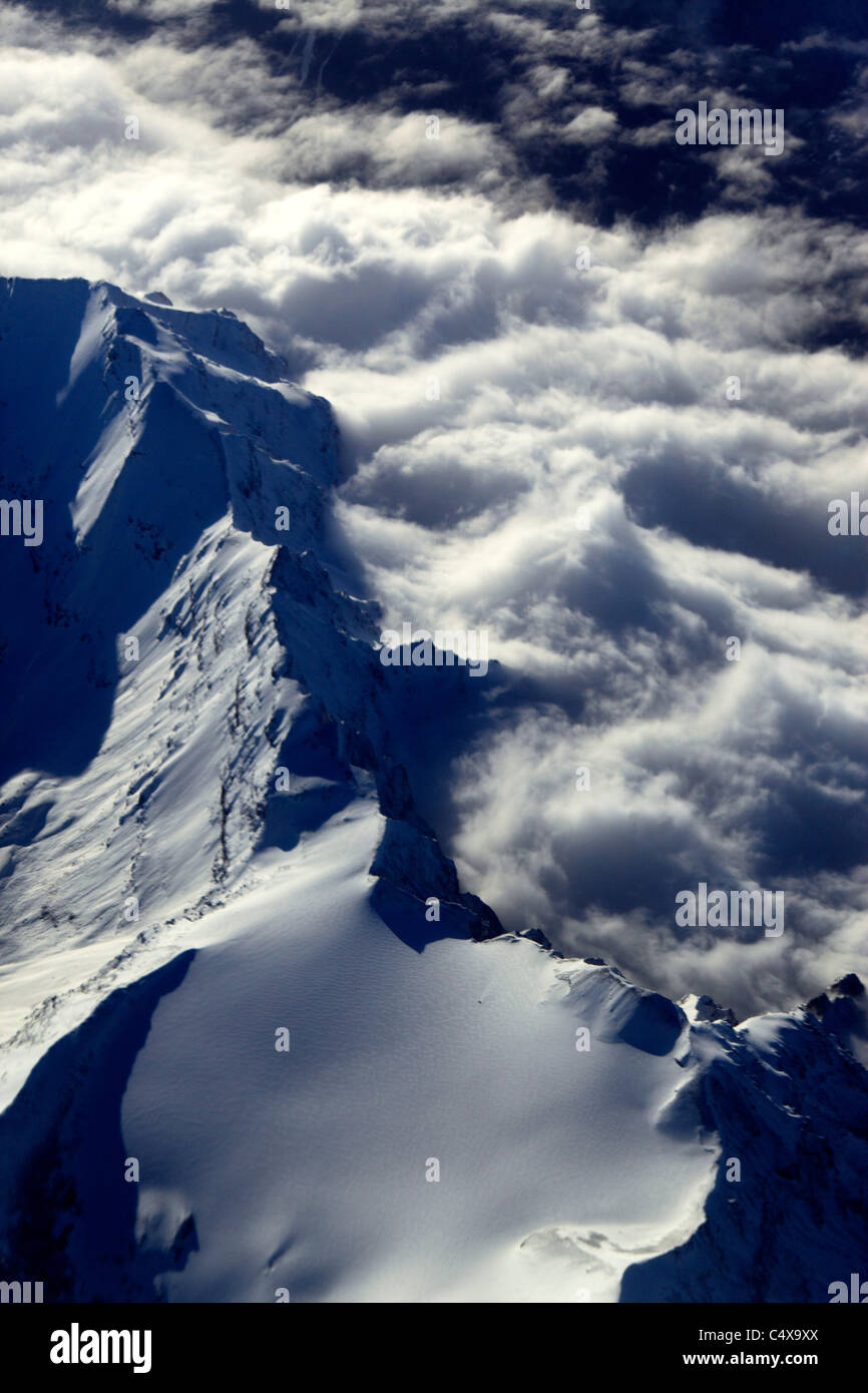 View of Alps mountains from air plane Stock Photo - Alamy