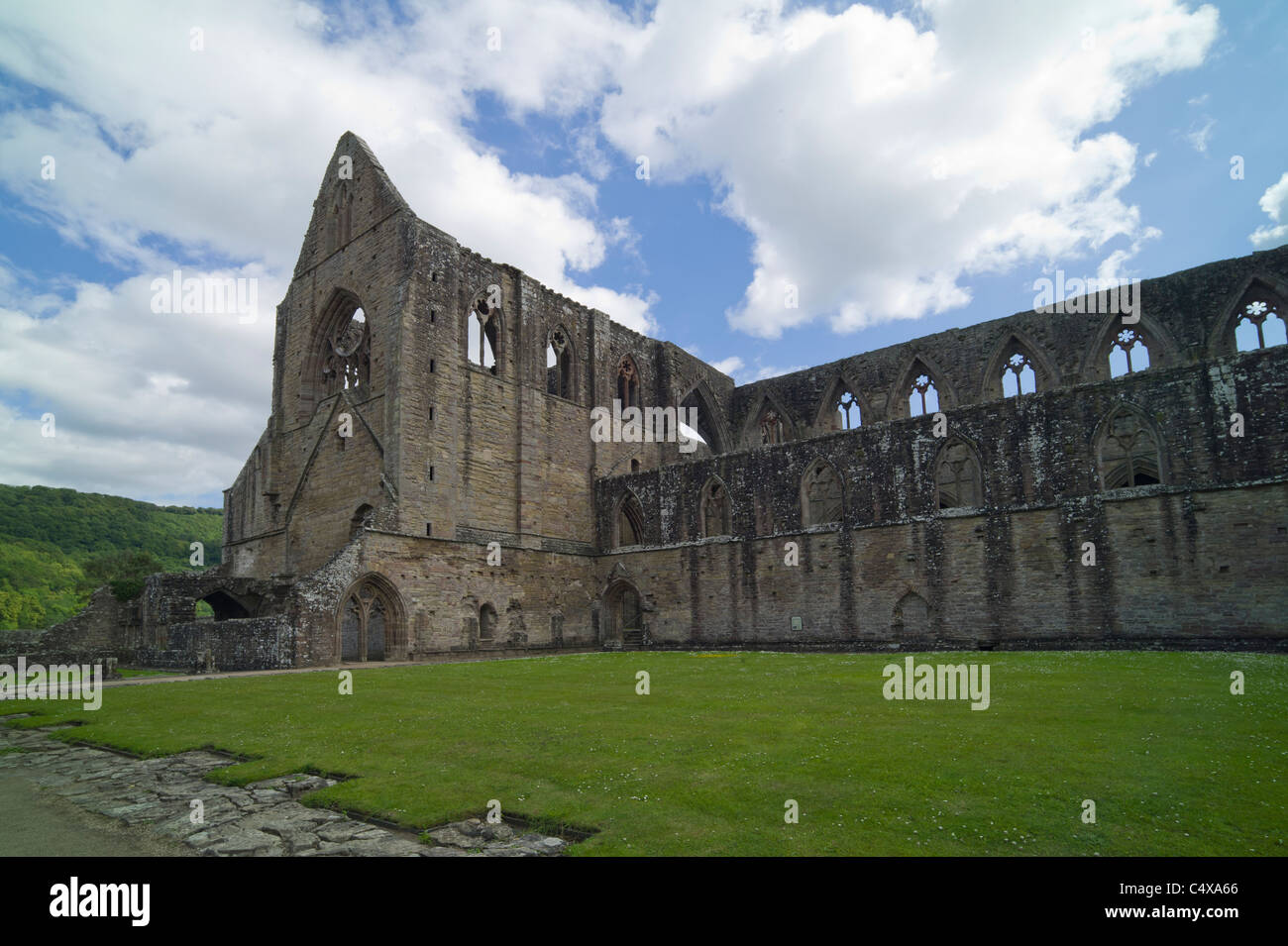Tintern Abbey in the Wye Valley, Wales Stock Photo - Alamy