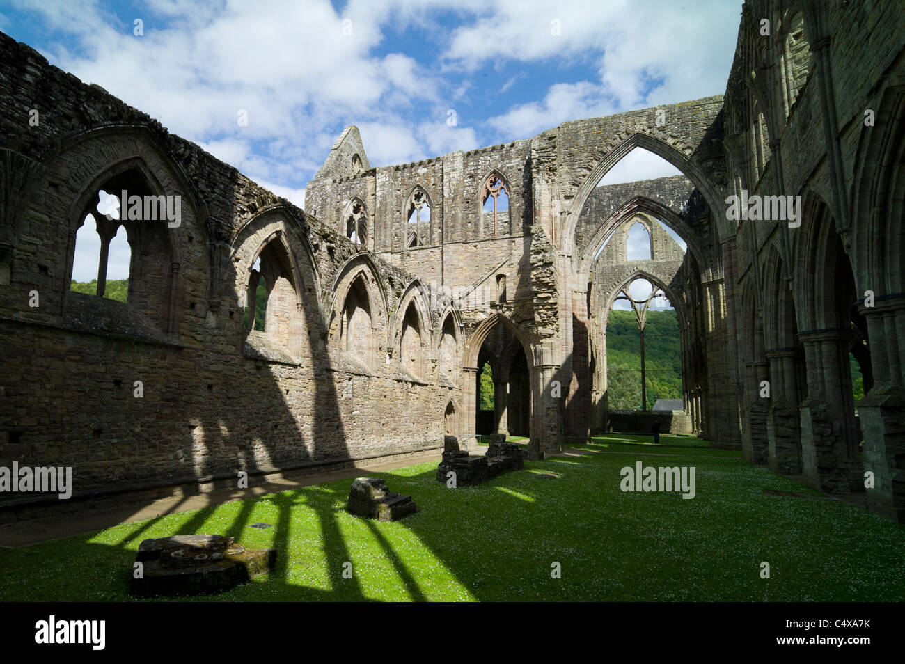 Tintern Abbey in the Wye Valley, Wales Stock Photo - Alamy