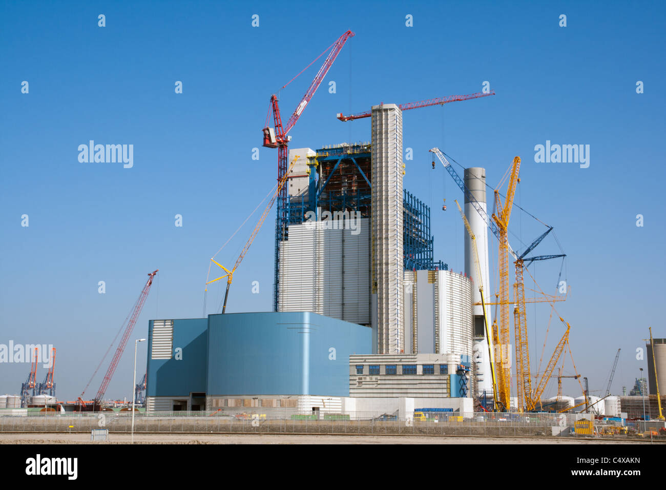 Construction site of a large industrial building Stock Photo - Alamy