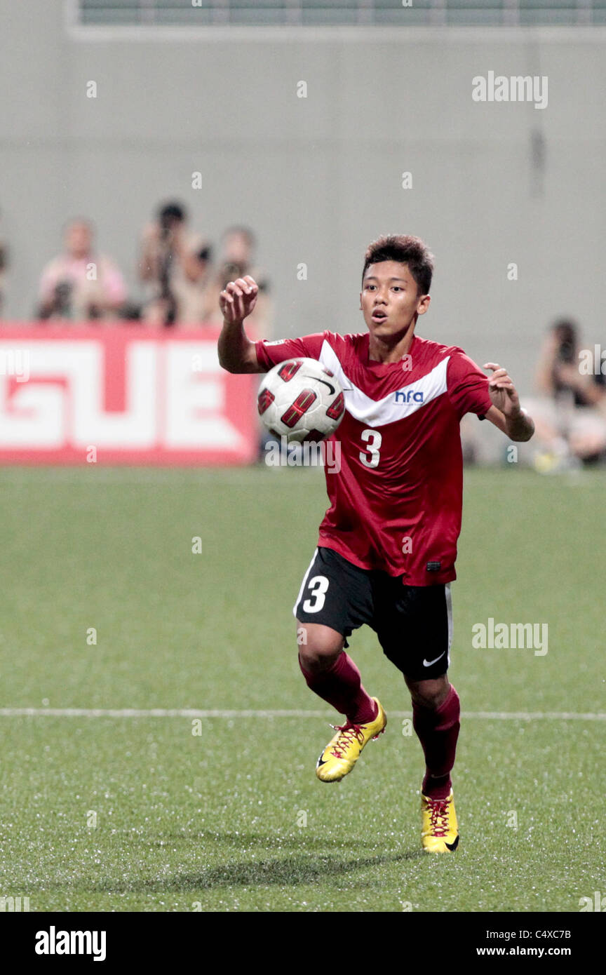 Mahathir Azeman of Singapore U15 in action during the 23rd Canon Lion ...