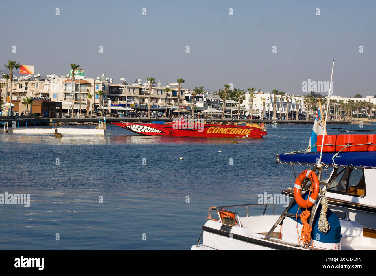 The Harbor in The Town of Paphos Cyprus Stock Photo - Alamy