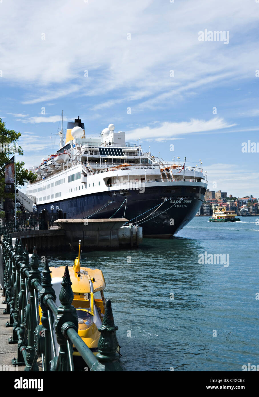 The Saga Ruby Cruise Ship berthed at the Ocean Passenger Terminal in ...