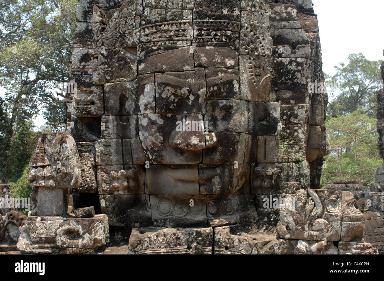 Temple of Bayon, Angkor, Wat, Cambodia Stock Photo - Alamy