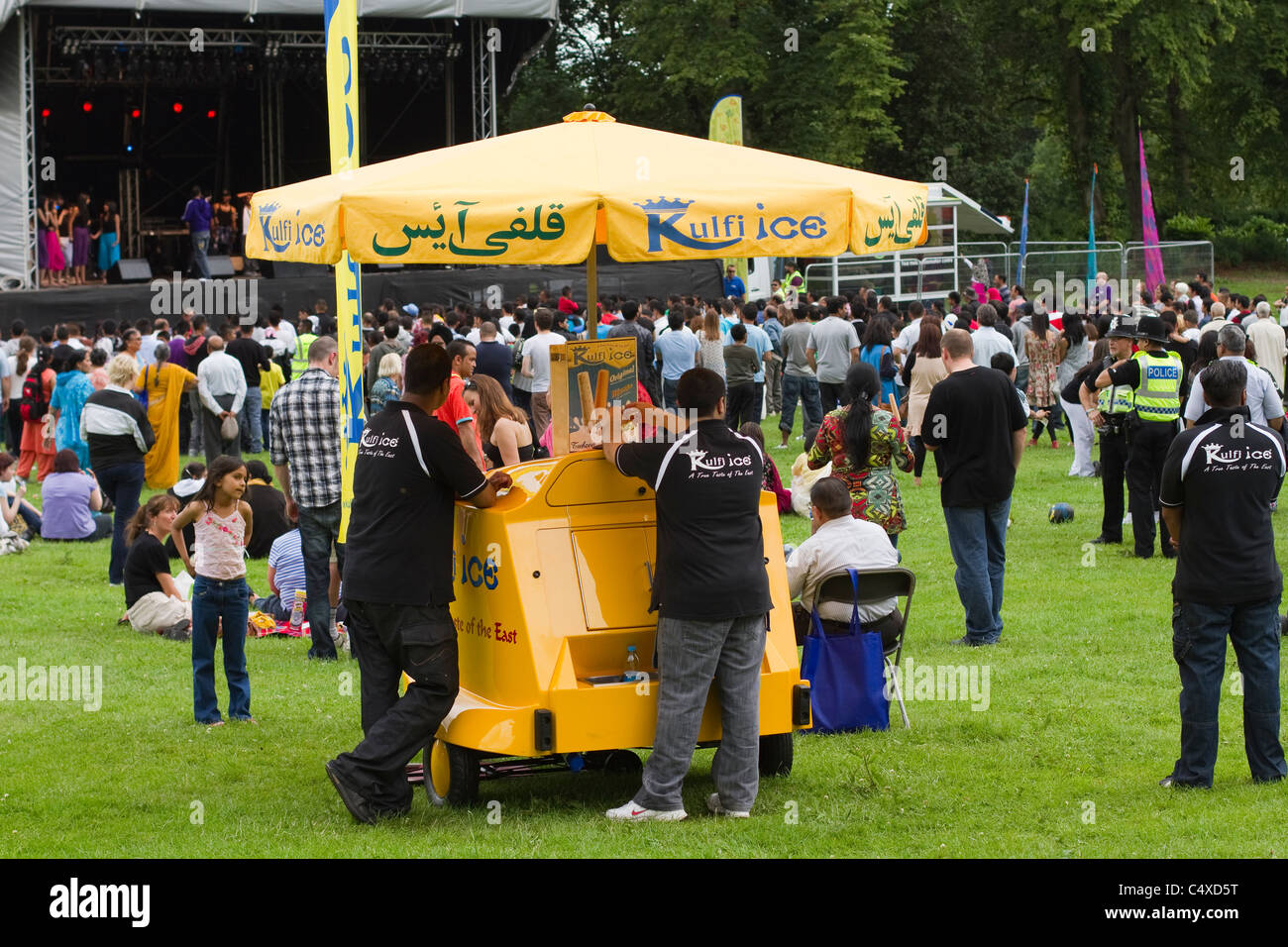 Crowds at the Preston Mela in Avenham park Celebrating South Asian ...