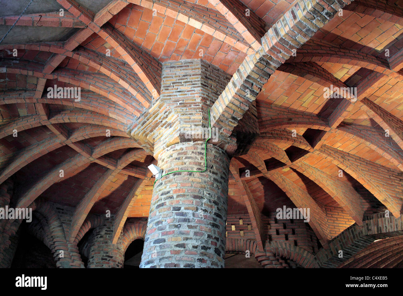 Crypt in Colonia Guell by Antoni Gaudi, Barcelona, Catalonia, Spain ...