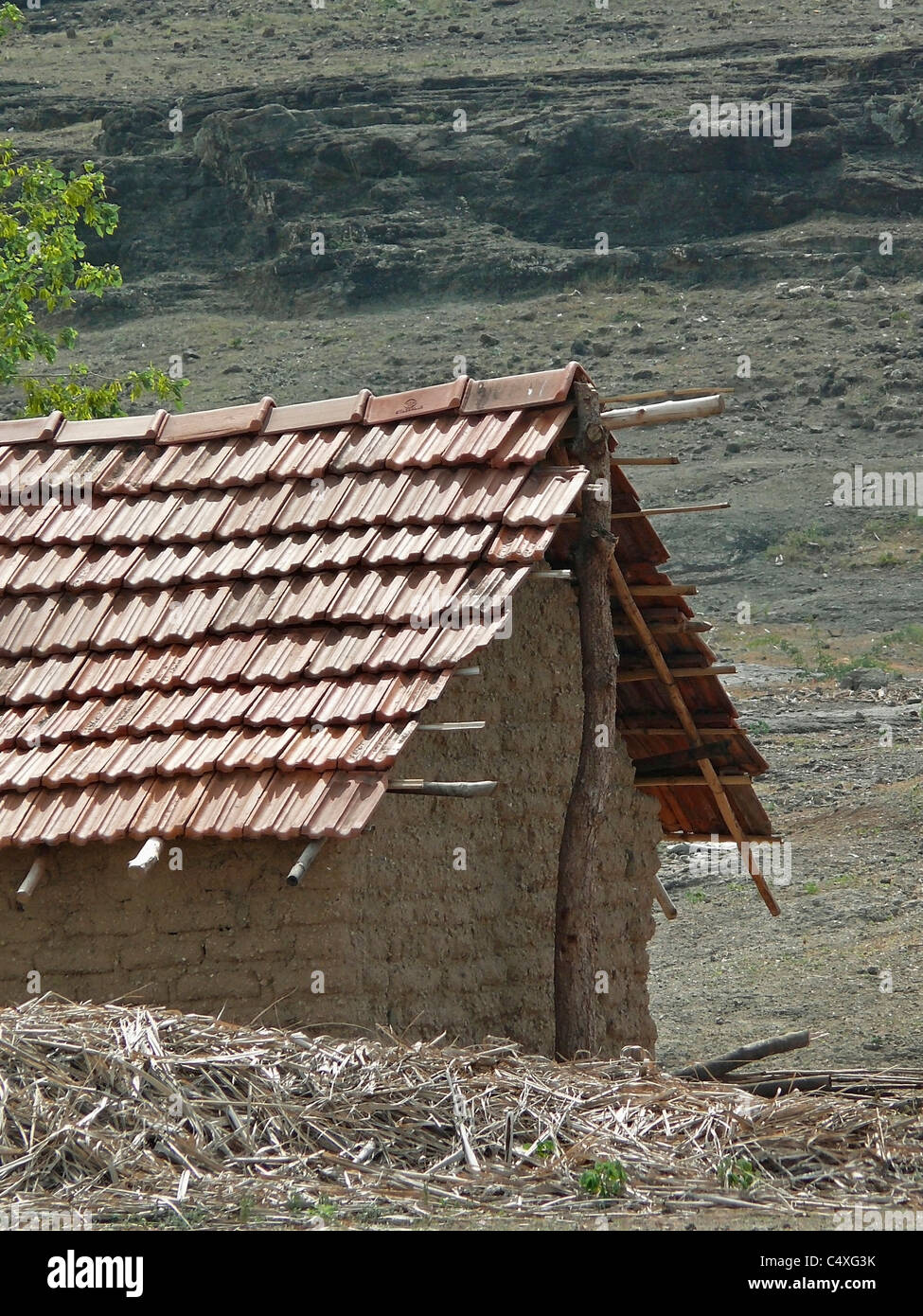 Traditional Rural House Maharashtra India High Resolution Stock ...