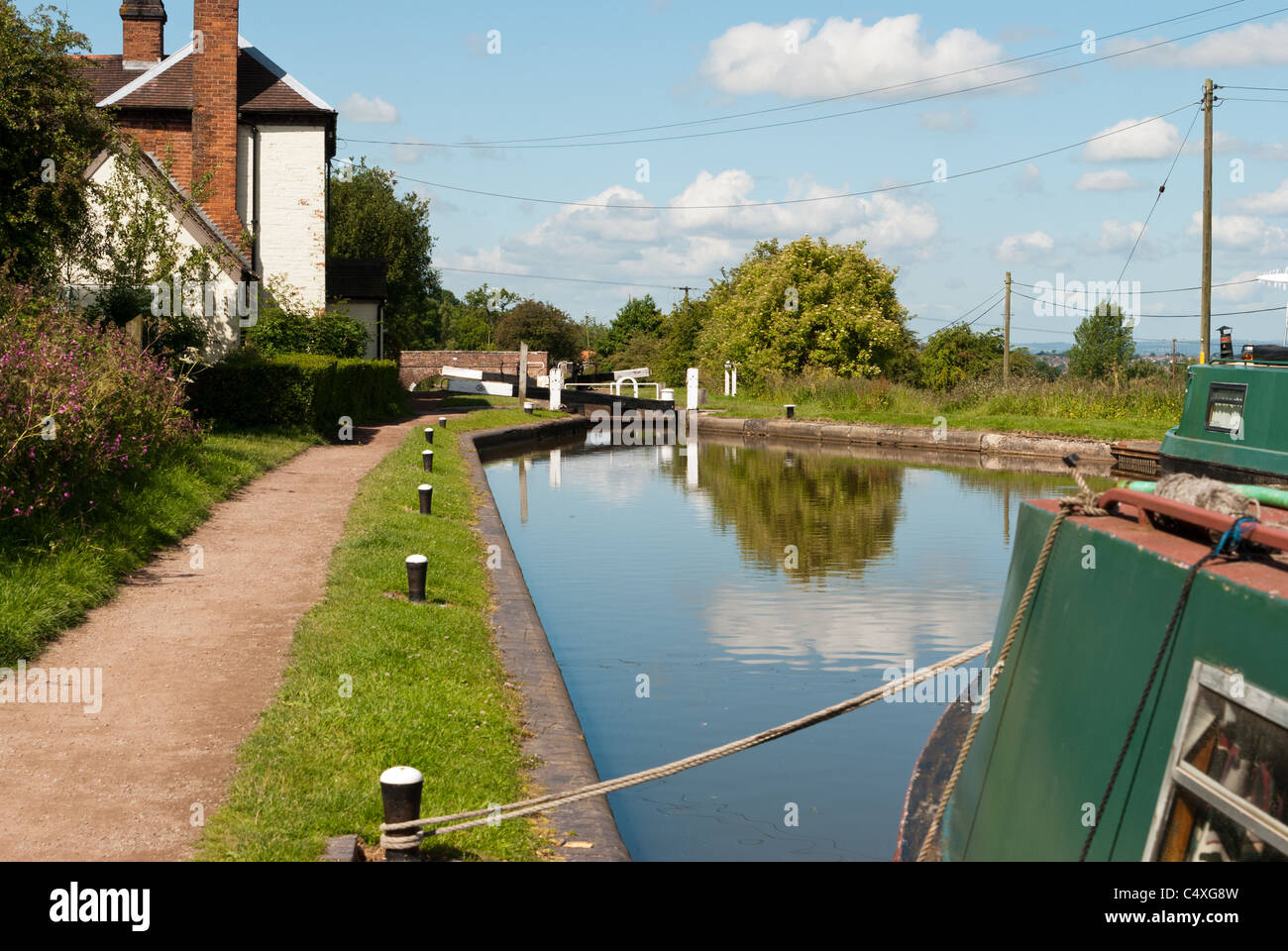 Tardebigge Locks on the Birmingham and Worcester Canal Stock Photo - Alamy