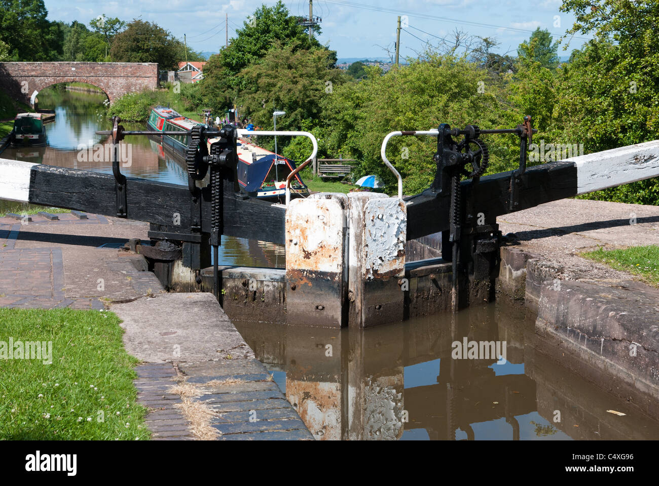 Tardebigge Locks on the Birmingham and Worcester Canal Stock Photo - Alamy