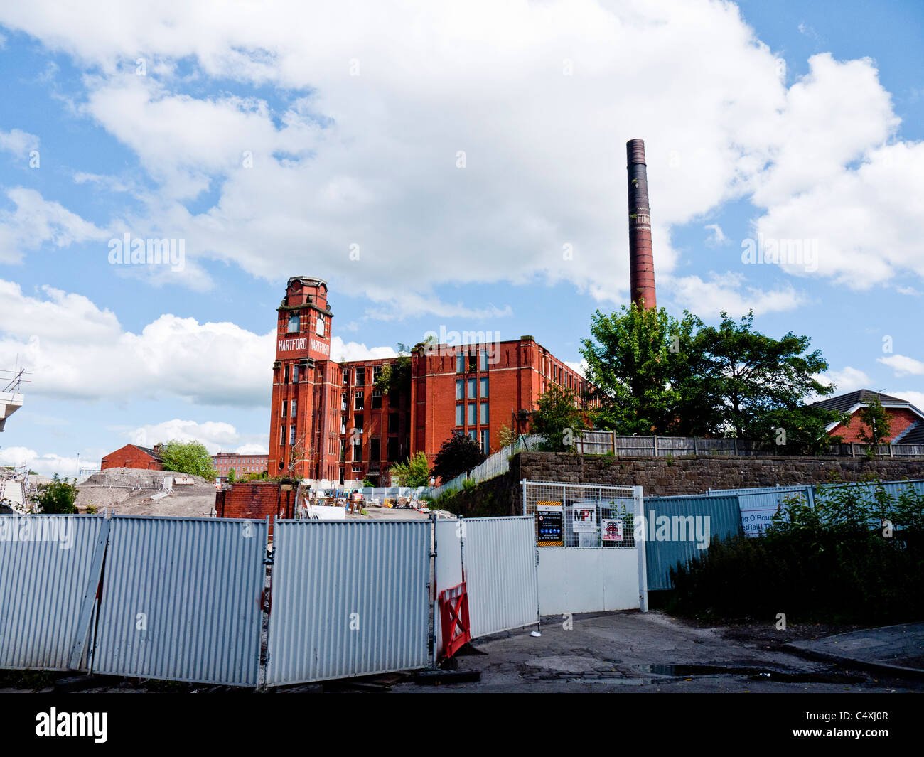 Hartford Mill ready for demolition, Oldham, Lancashire, England, UK ...
