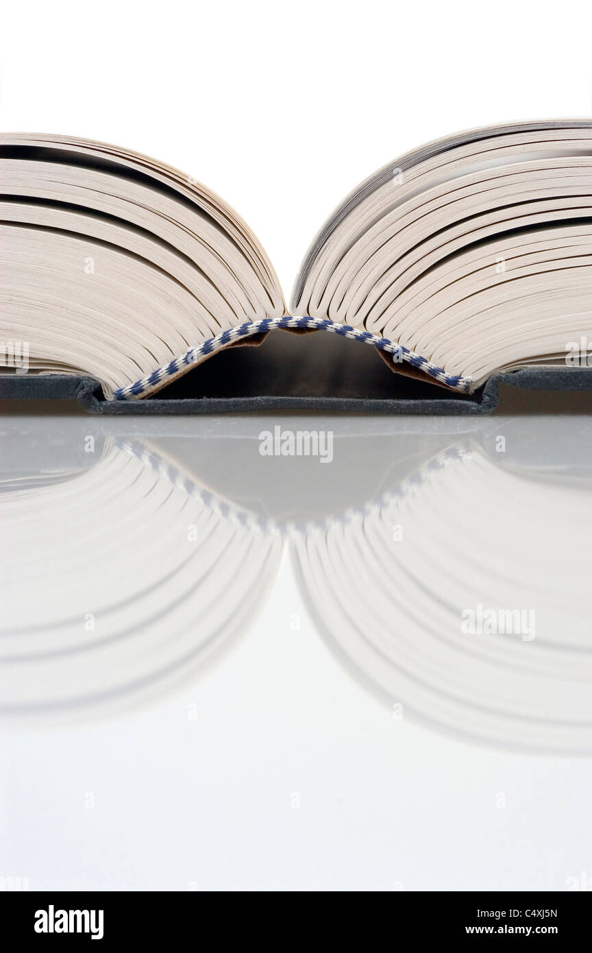 Detail of a open book Stock Photo - Alamy