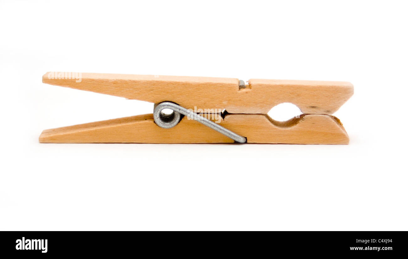 Clothespin cutout clasp hi-res stock photography and images - Alamy
