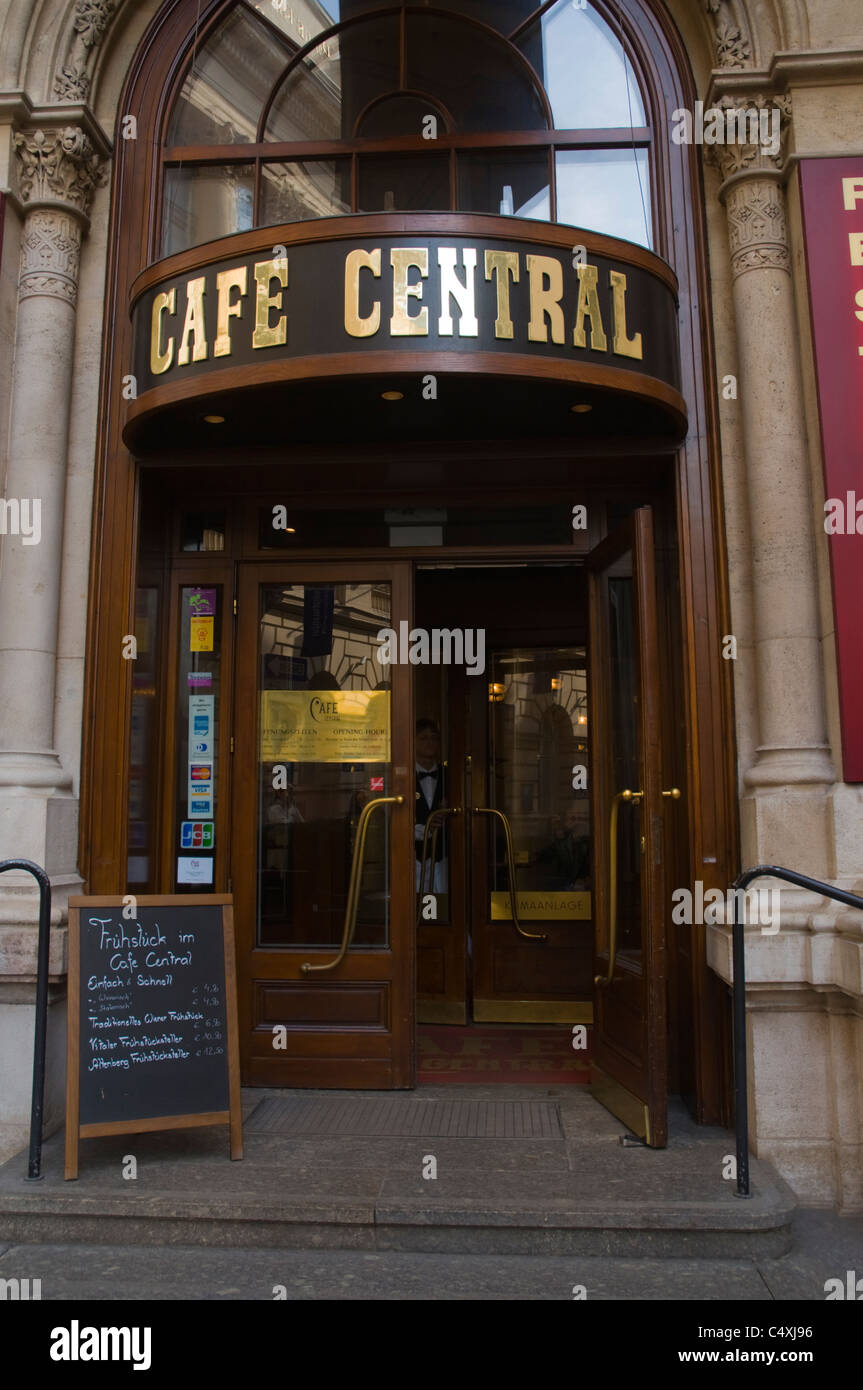 Cafe central exterior Innere Stadt central Vienna Austria Europe Stock ...