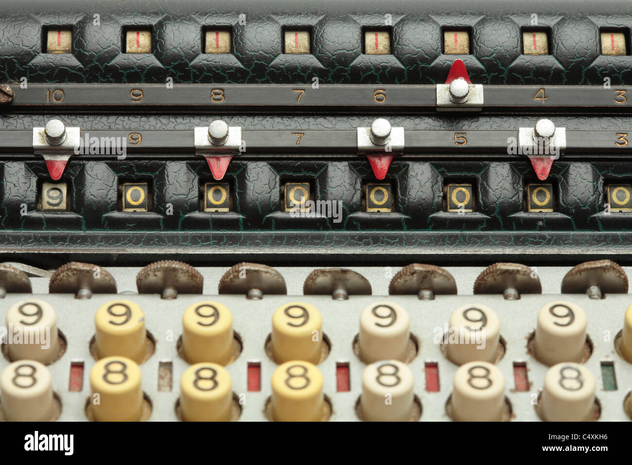 Vintage Monroe Mechanical Adding Machine or Calculator Stock Photo - Alamy