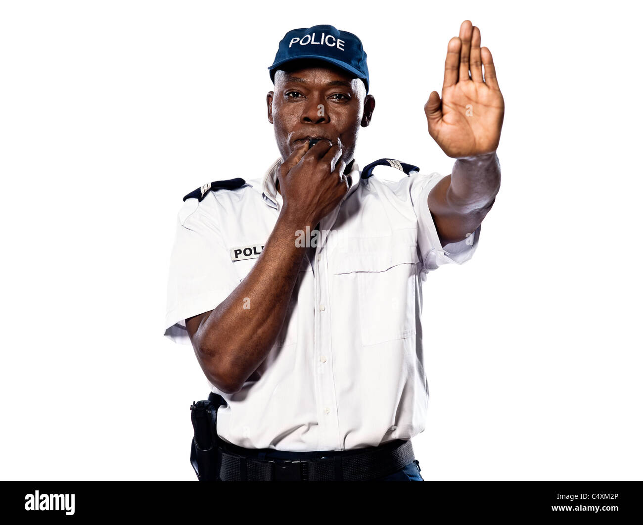 Blowing whistle on hi-res stock photography and images - Alamy