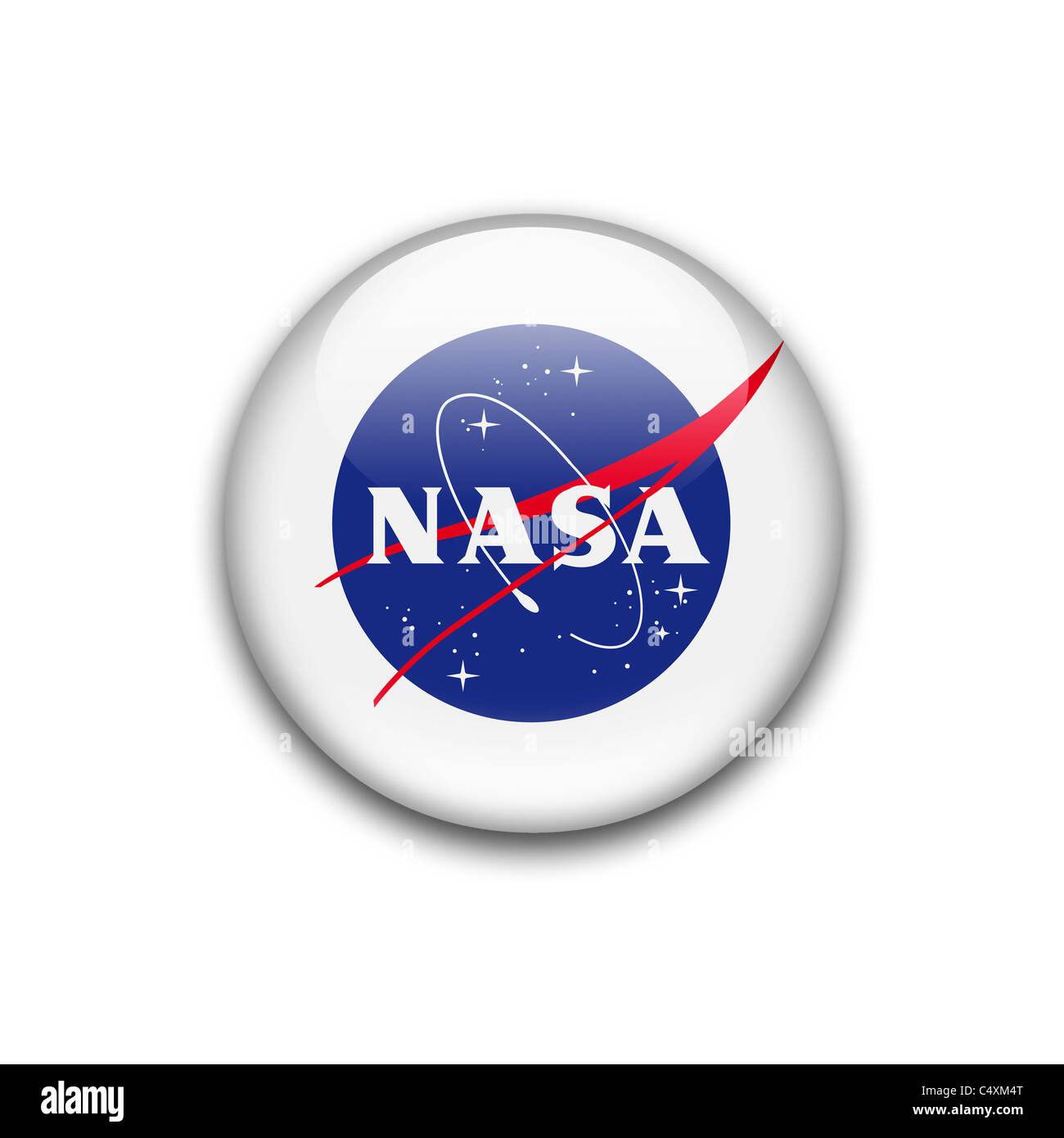 NASA logo flag symbol Stock Photo - Alamy