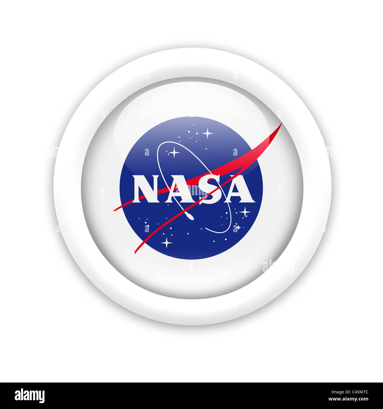NASA logo flag symbol Stock Photo - Alamy