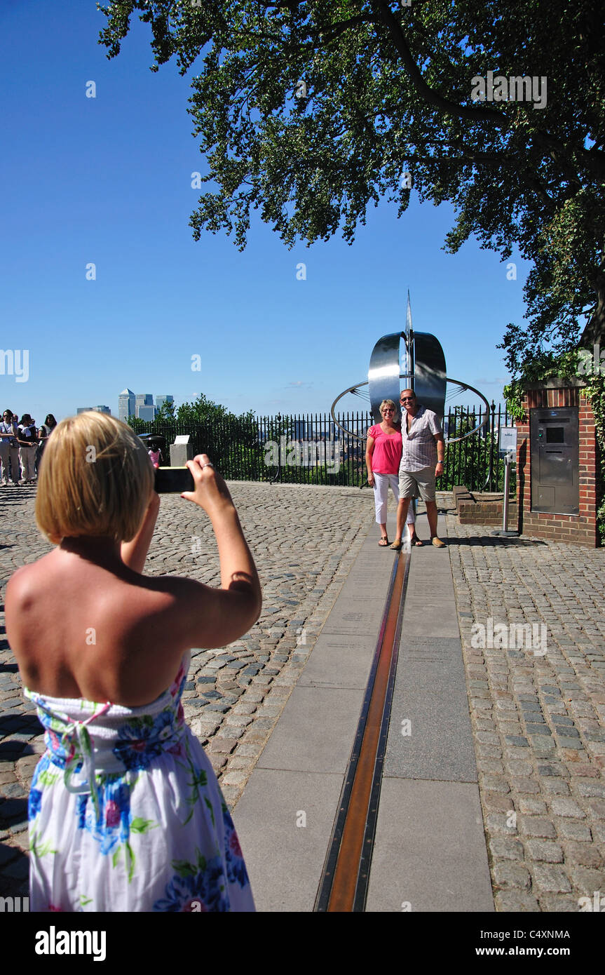 Meridian 0,0,0 Line at Royal Observatory, Greenwich, London Borough of ...