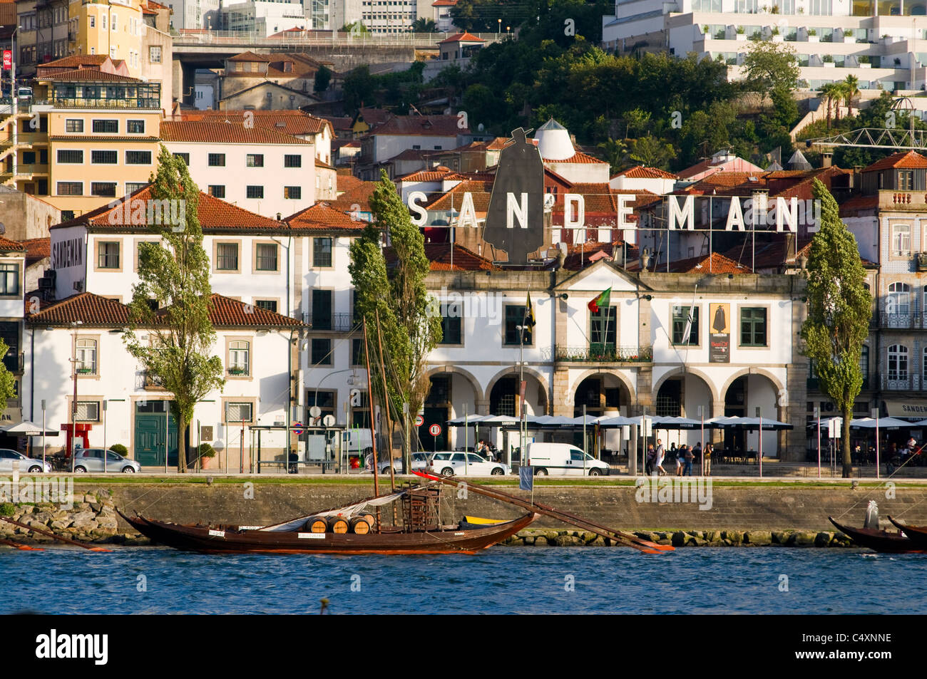 The Sandeman Port building in Porto Stock Photo - Alamy