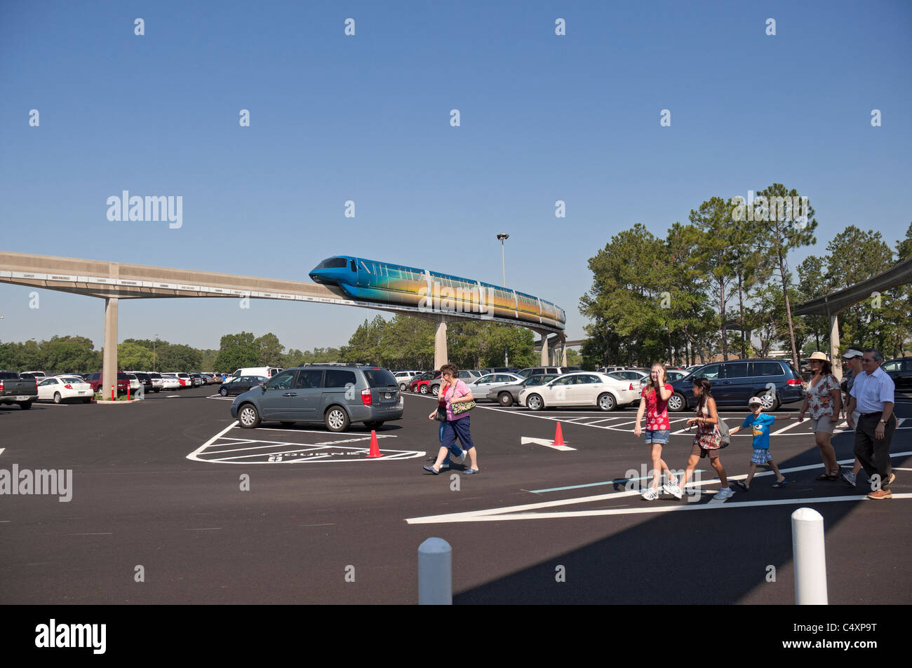monorail transportation system at Epcot Theme Park and Center in Walt ...