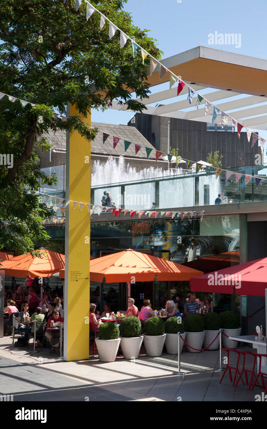 Southbank London, Buntings for 50th Anniversary Stock Photo - Alamy