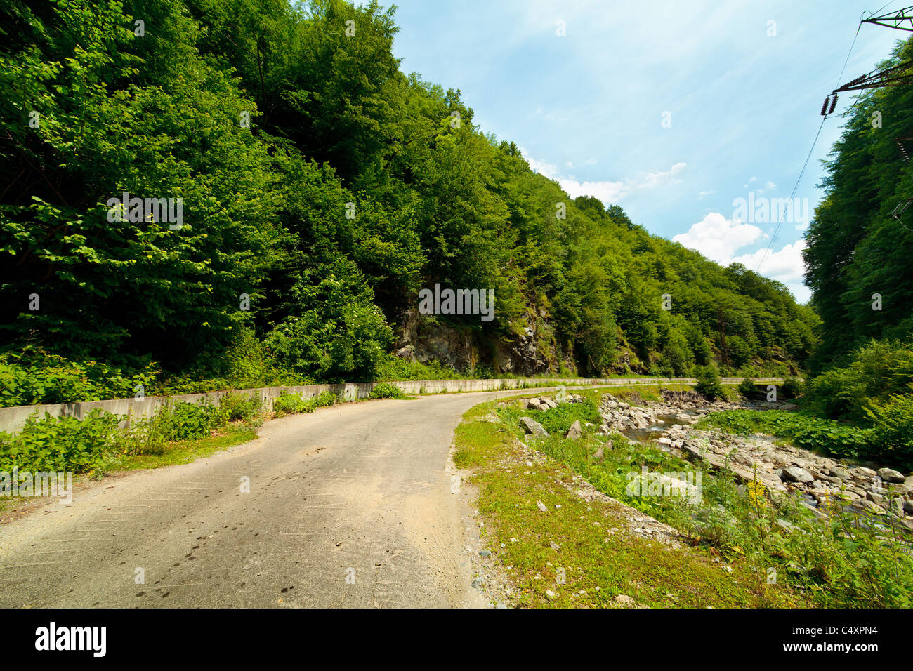 Landscape from Latoritei Valley in Romanian mountains with Latoritei ...