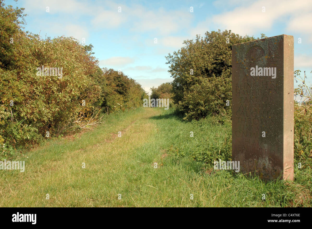 Norfolk Songline sculpture on the Peddars Way National Trail between ...