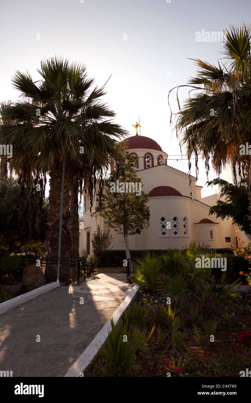 Chirch of Constandinos and Eleni Crete Elounda Stock Photo - Alamy