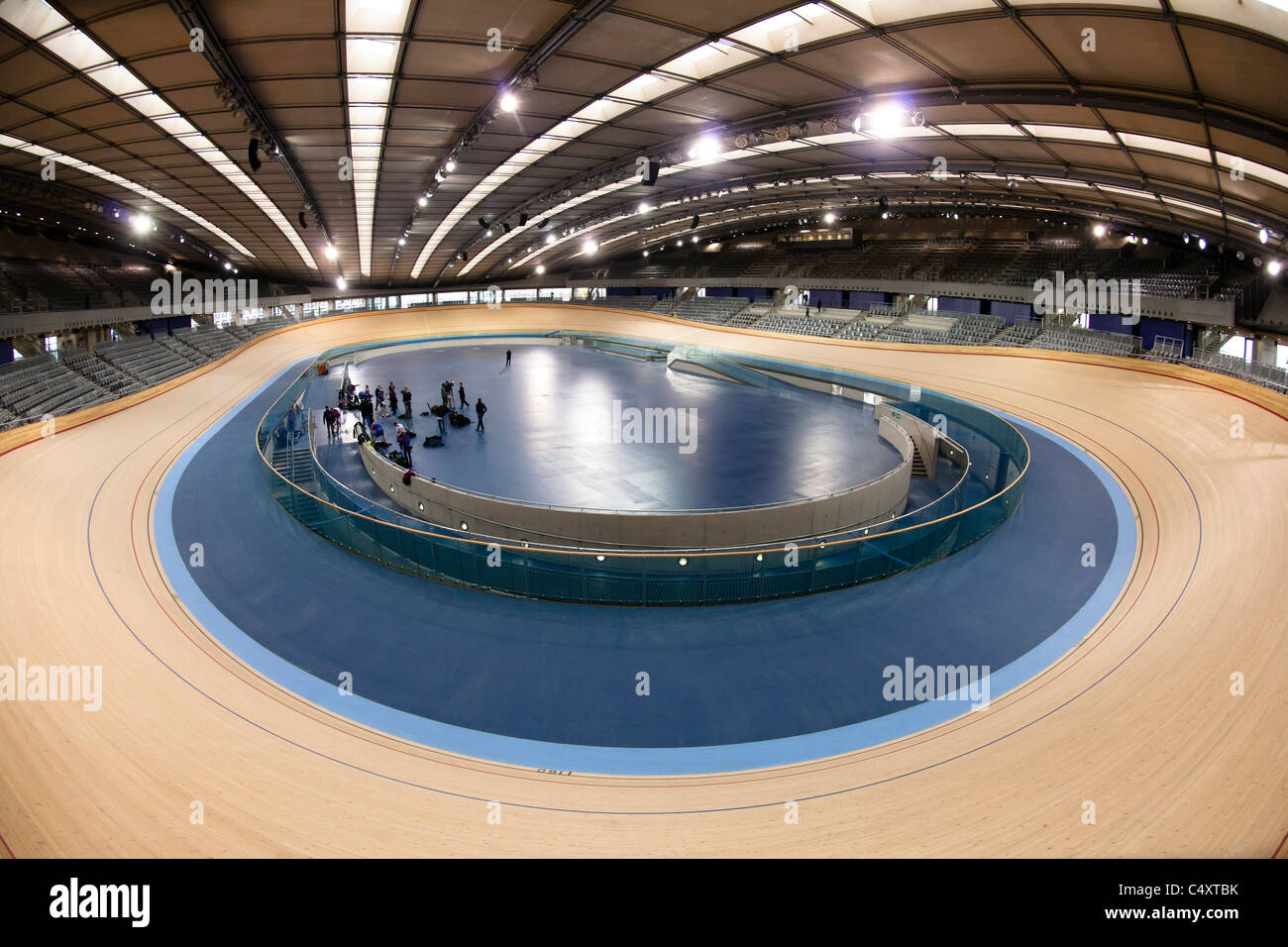 Cycling track of the London Olympic Velodrome, 2012 Stock Photo - Alamy