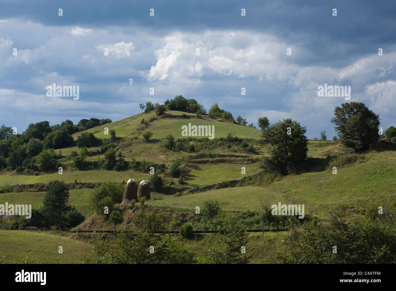 Eastern Rodopi mountains, landscape near Ardino, Bulgaria, Europe Stock ...