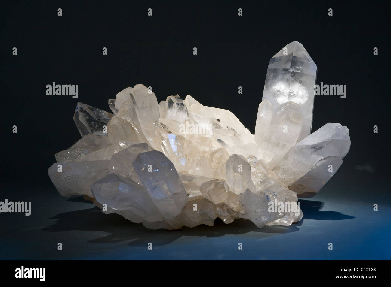 Rock crystal aggregate, Brazil Stock Photo - Alamy