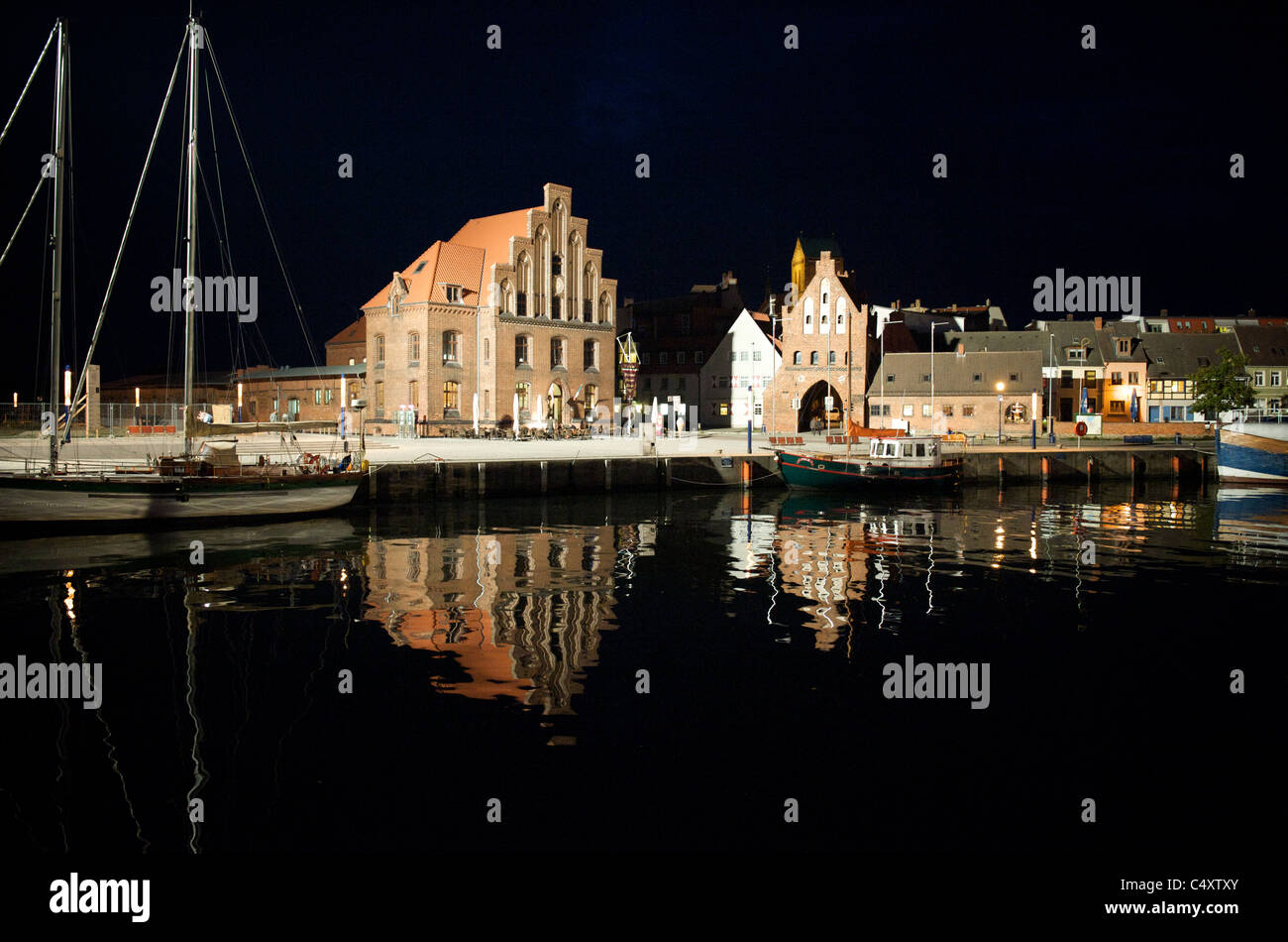 The Wassertor in the port of Wismar, Germany Stock Photo - Alamy