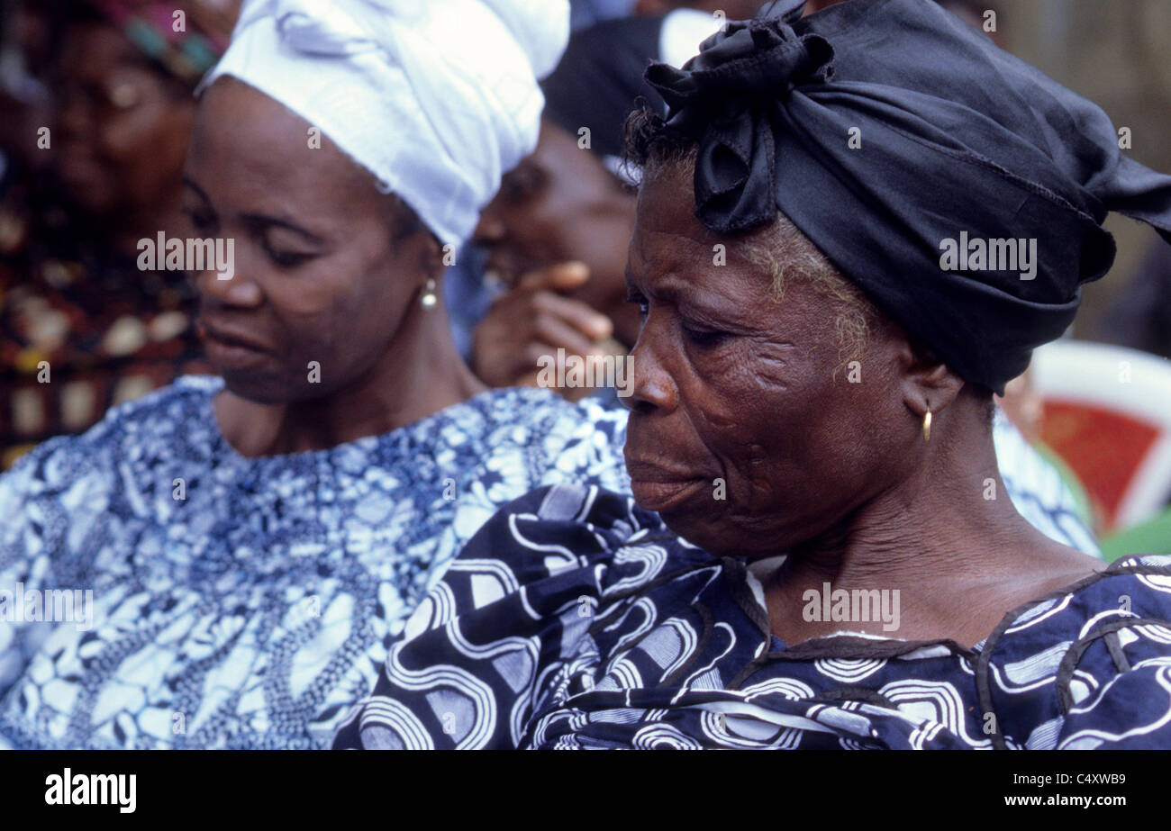 Professional Mourners at the funeral of an elder buried in a parrot ...