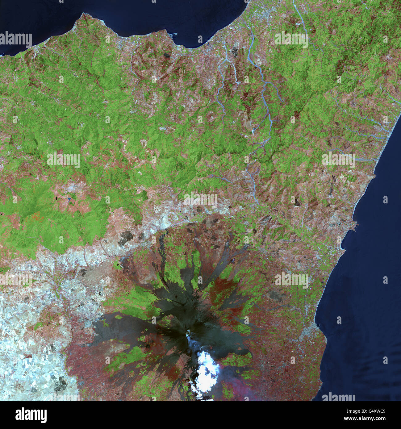 as from space in this NASA satellite image Stock Photo - Alamy