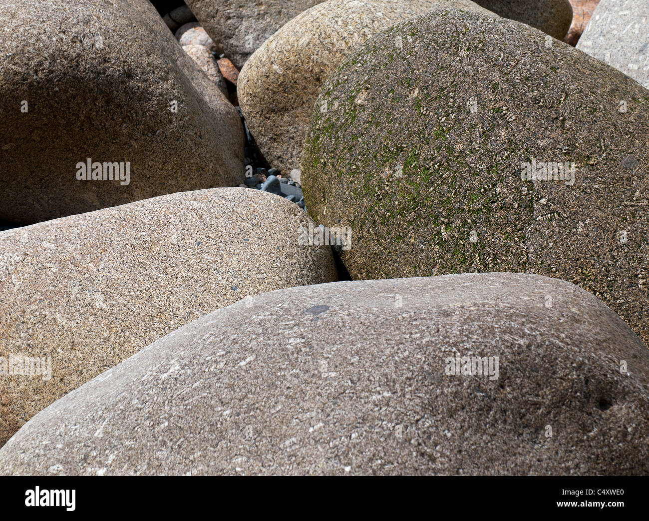Rocks at Sennen in Cornwall Stock Photo - Alamy