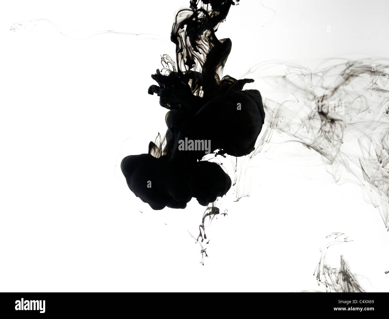 Smoke liquid ink in water Stock Photo - Alamy