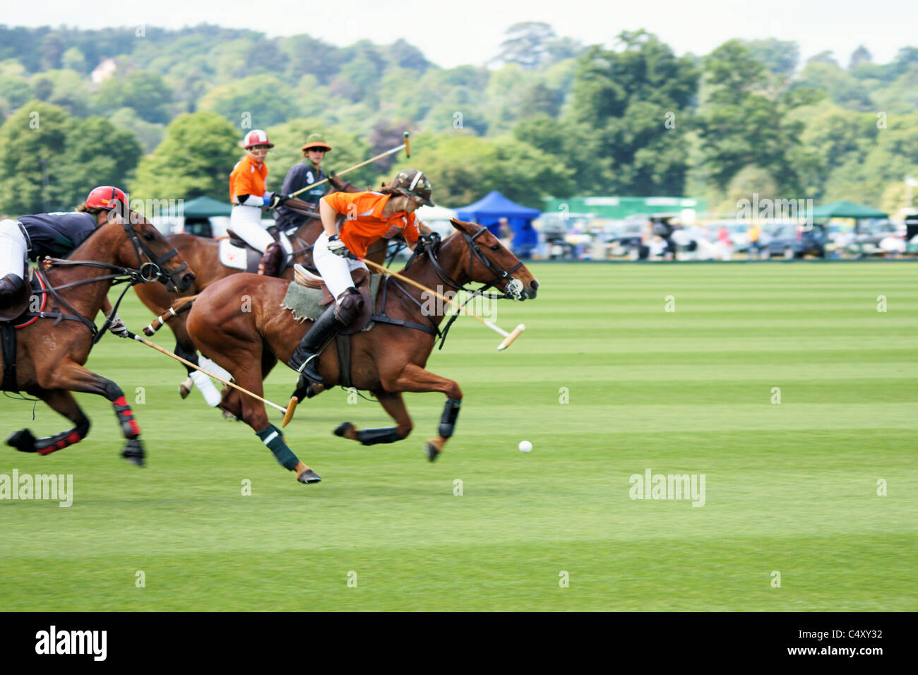 Polo match at Cowdray Park St Regis International Cup May 2011 Stock ...
