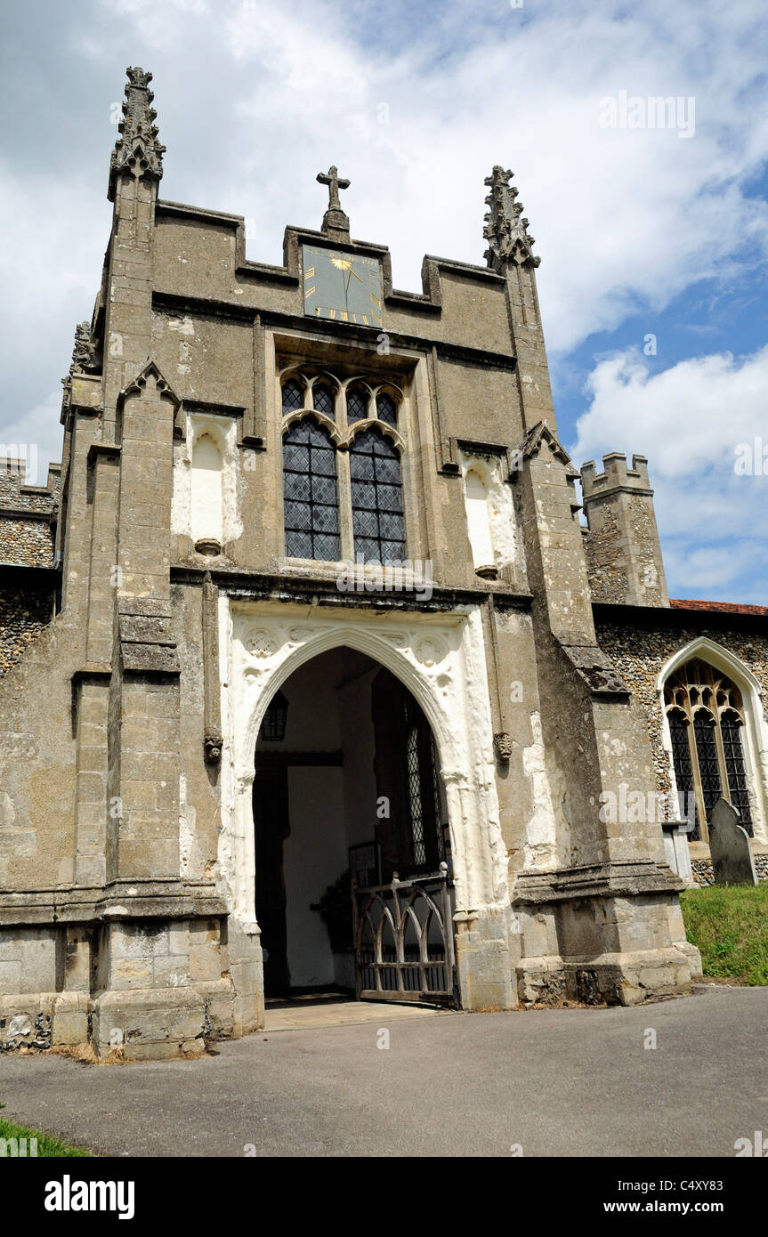 Front of St Marys Church Braughing Hertfordshire England UK Stock Photo ...