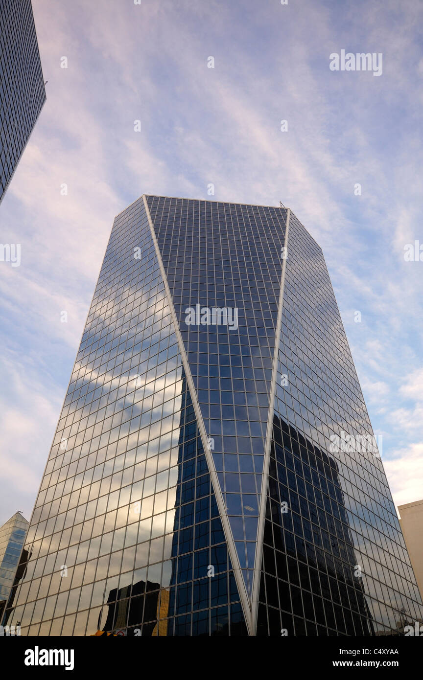 Wide-angle glass buildings Stock Photo - Alamy