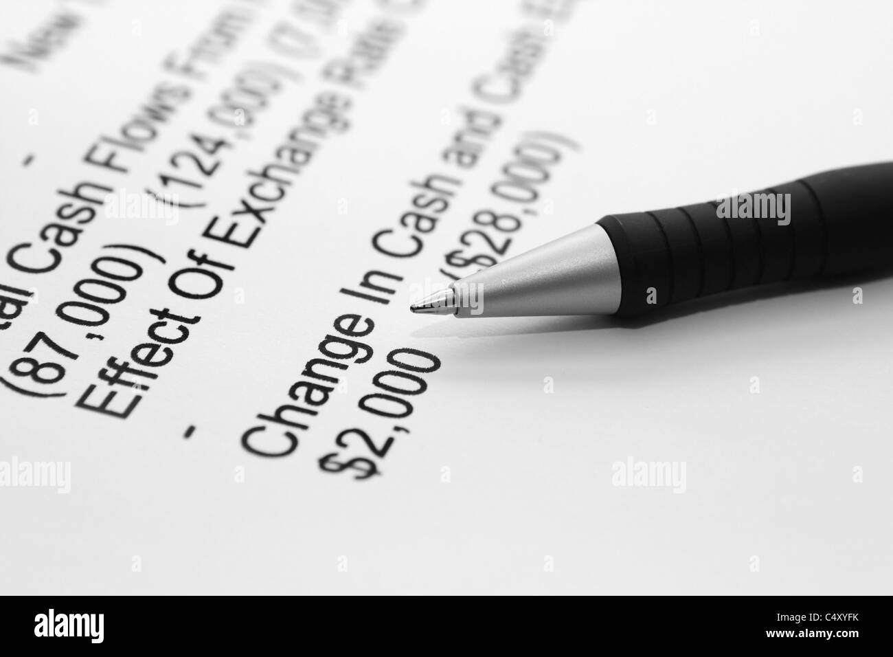 Expenses report Stock Photo - Alamy