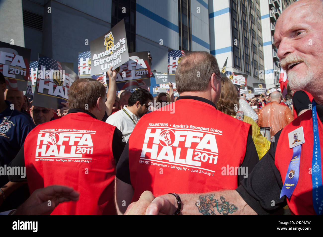 Campaign Rally for Teamsters President James Hoffa's Re-Election Stock ...
