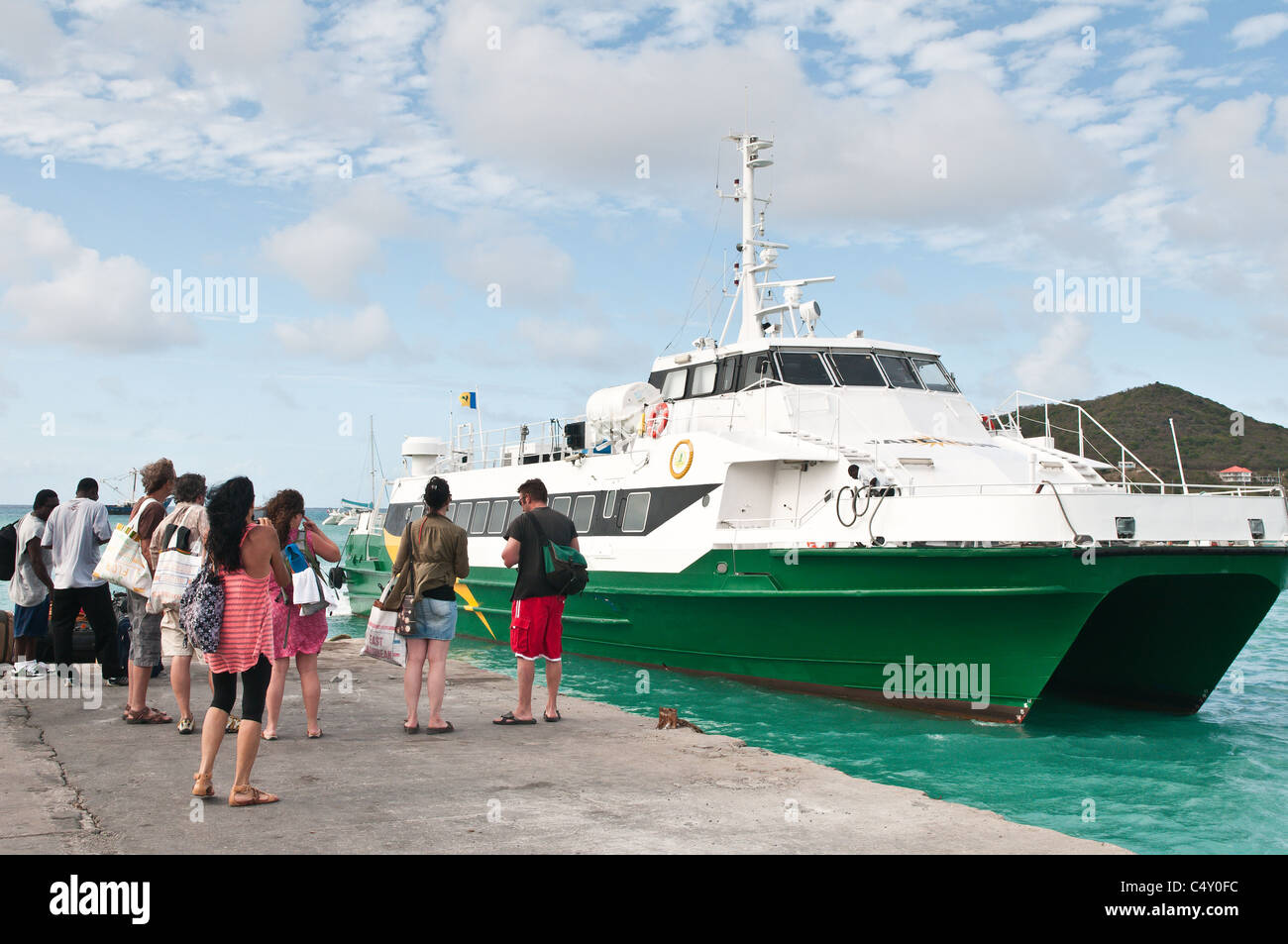 Fast ferry dock, Grand Bay, Canouan Island, St. Vincent & The ...