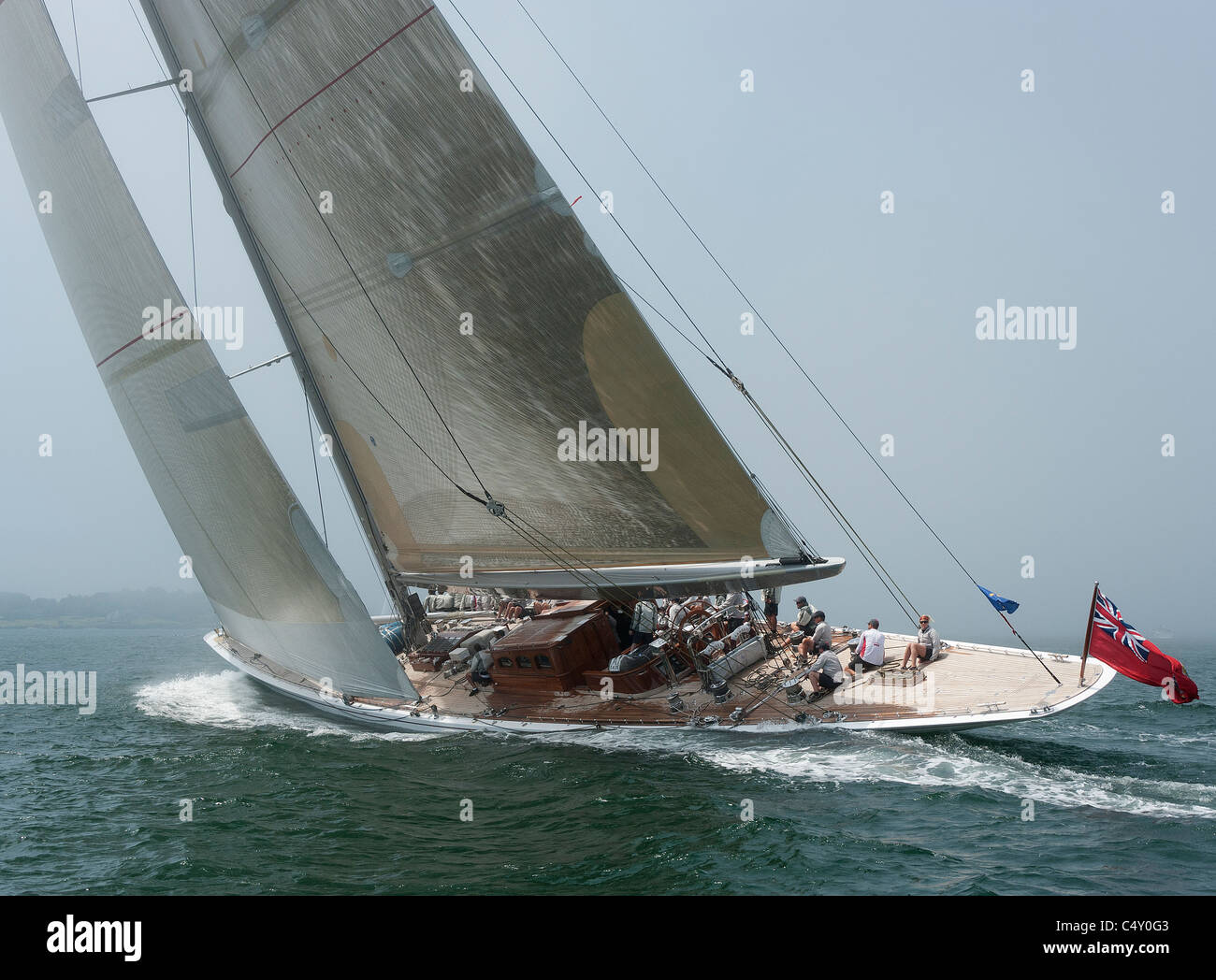 j class yachts racing Stock Photo - Alamy