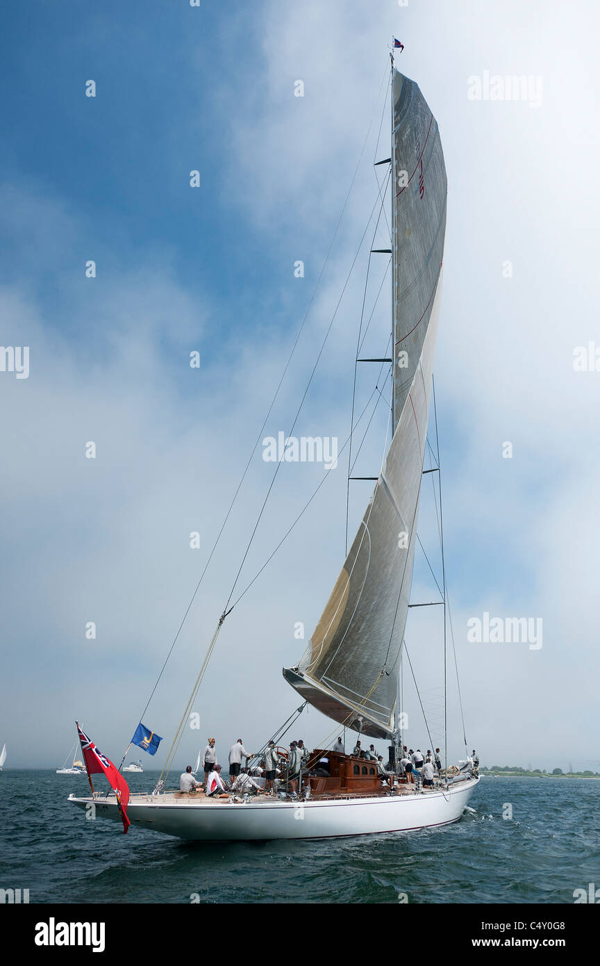 j class yachts racing Stock Photo - Alamy