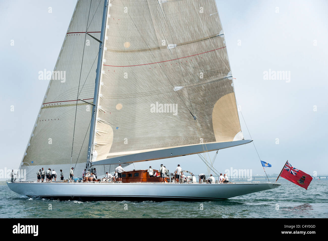 j class yachts racing Stock Photo - Alamy