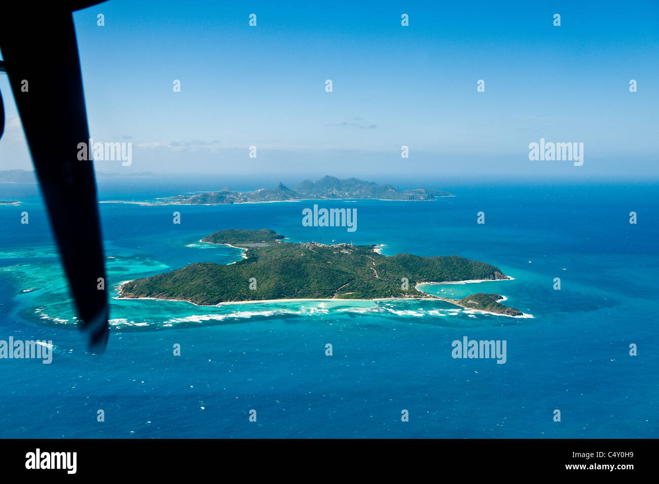 Aerial of Mayreau Island, St. Vincent & The Grenadines Stock Photo - Alamy