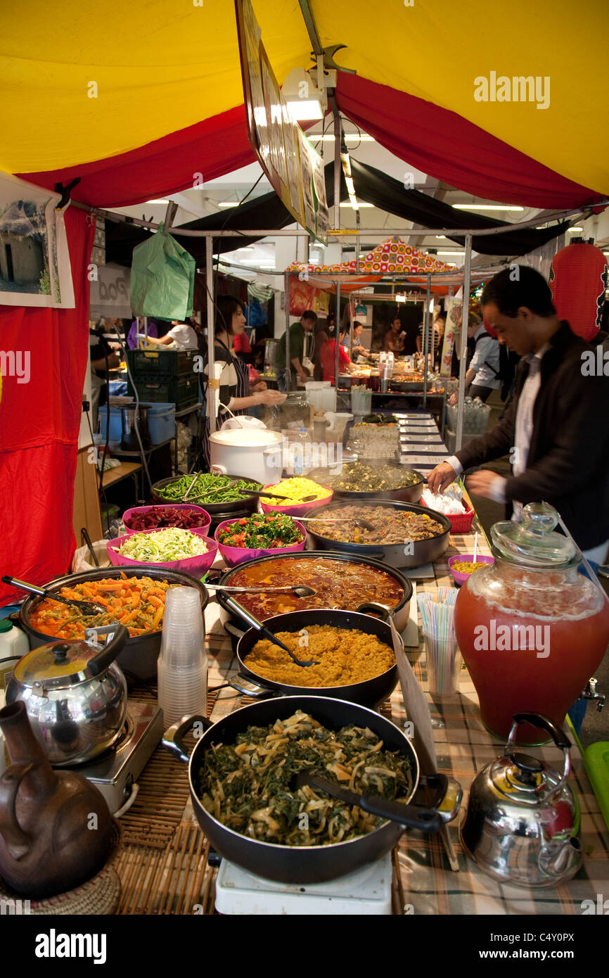 Food Stalls in the Sunday Up Market; The Old Truman Brewery; Ely's Yard ...